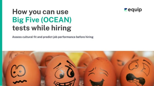 Big Five Personality (OCEAN) tests: How HR can use them for hiring
