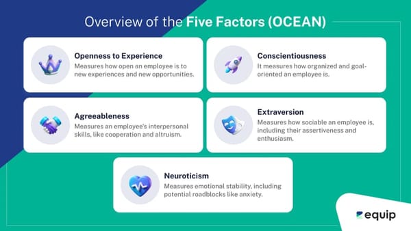 Big Five Personality (OCEAN) tests: How HR can use them for hiring